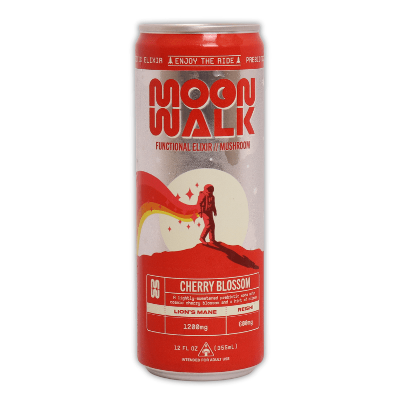 Moon Walk Cherry Blossom Mushroom Seltzer | Functional Mushrooms ...