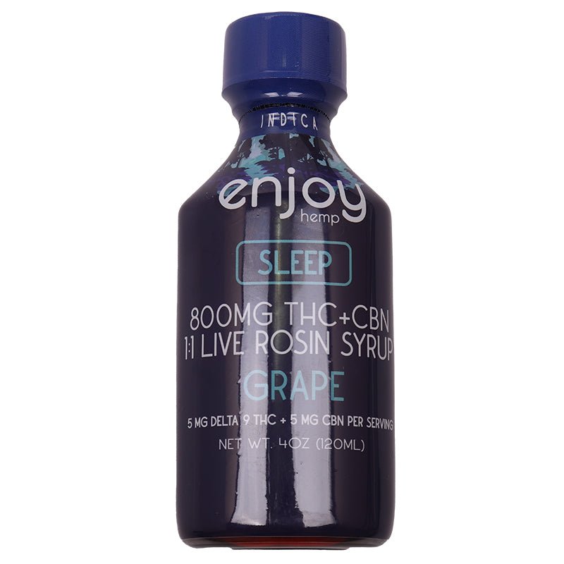 Enjoy Hemp Grape Sleep Syrup | 800mg | Delta 9 THC CBN – Green Treez ...