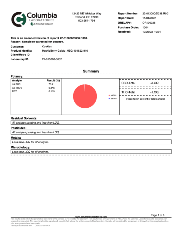 Cookies Huckleberry Gelato Disposable | 3 grams | Delta 8 THC – Green ...