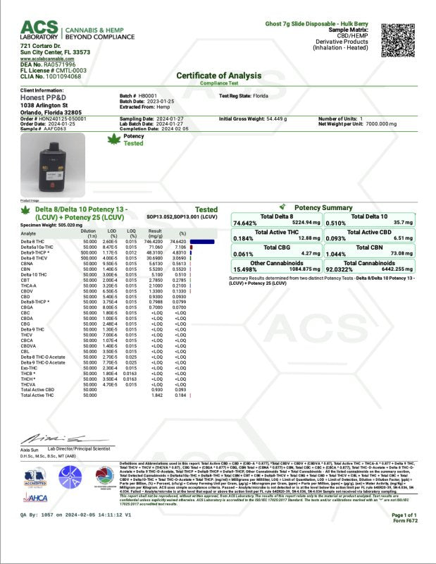 Ghost Hulk Berry Disposable | 7 grams | THCp THCa Delta 8 and 10 THC ...
