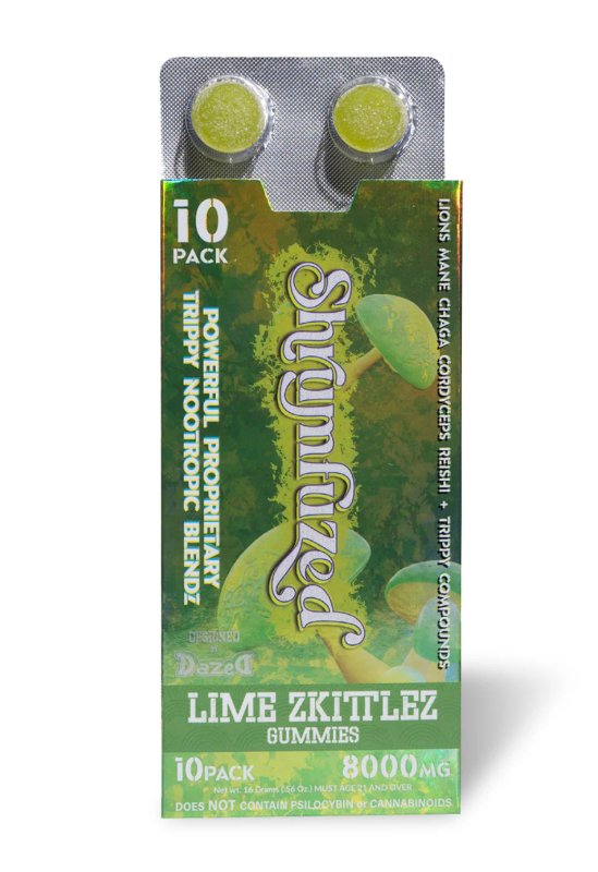 Dazed8 Shrumfuzed Gummies | 8000mg 10 count | Legal Mushrooms – Green ...