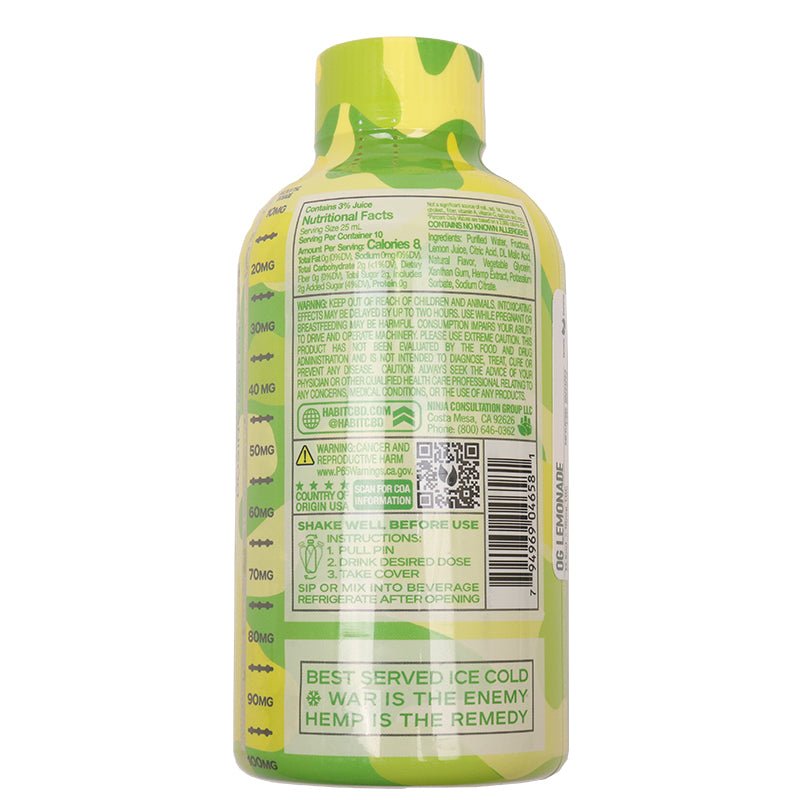 Habit Hemp Lemonade Beverage | 100mg | Delta 9 THC – Green Treez Company