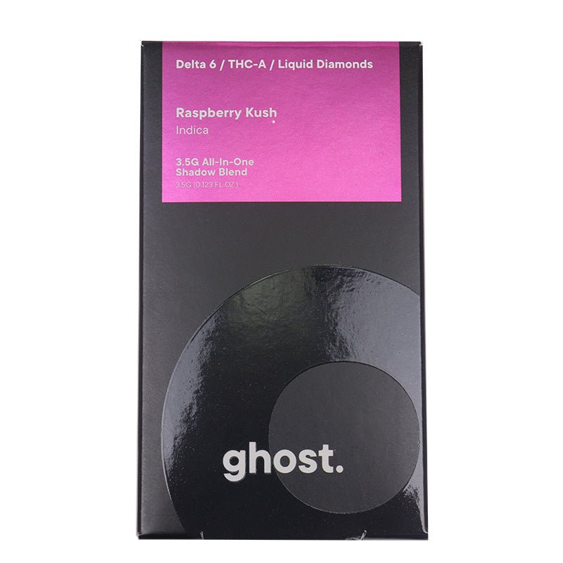 Ghost Raspberry Kush Disposable | 3.5 grams | Delta 6 THCa – Green ...