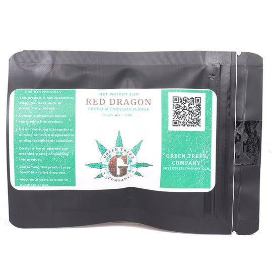 Green Treez Company Red Dragon THCa Flower | 3.5 grams | THCa CBD